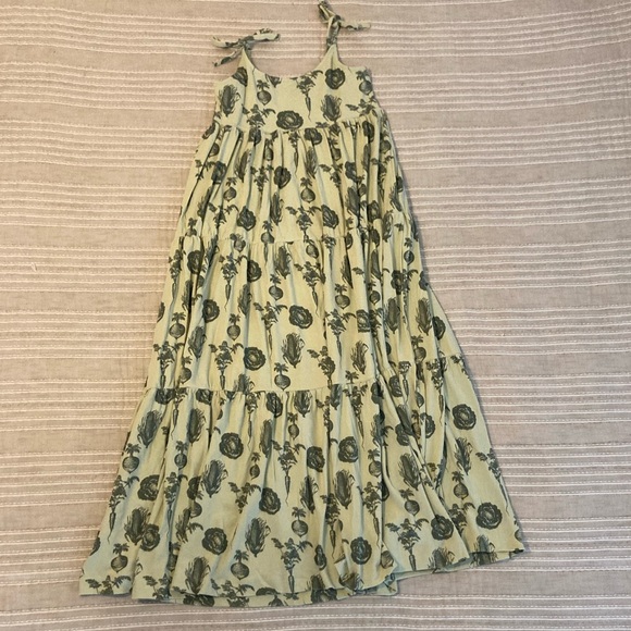 kate quinn | Dresses | Kate Quinn Green Floral Maxi Dress | Poshmark